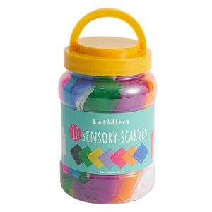 Sensory Scarves Toy Tub - Portable Sensory Fun for Kids